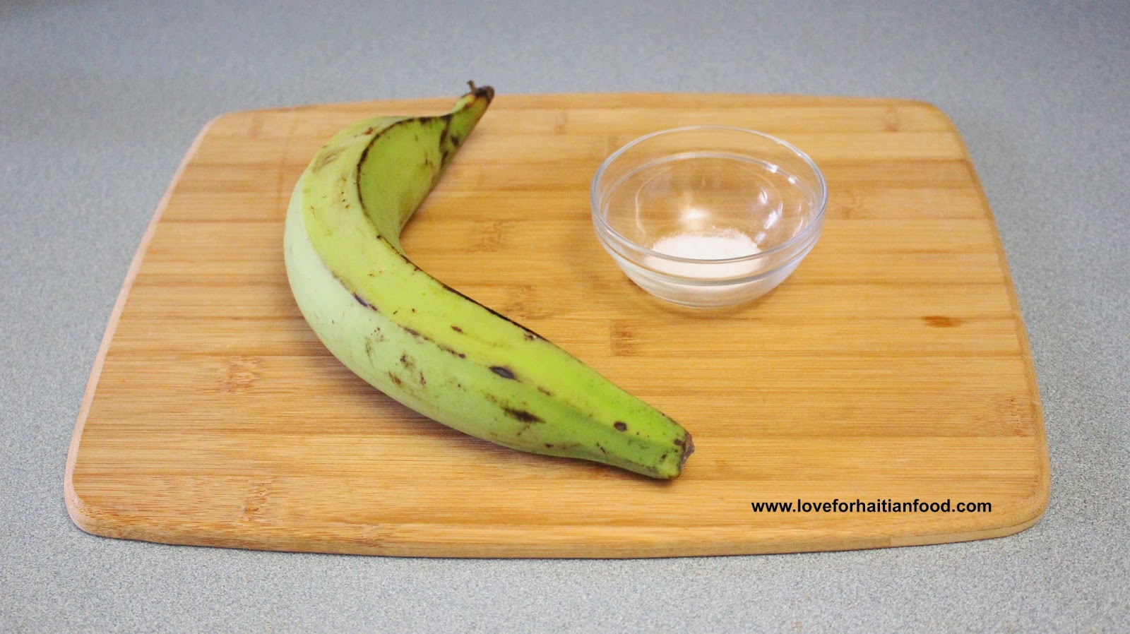 Mori ak banann bouyi (Salted codfish and boiled plantains) – Love For ...